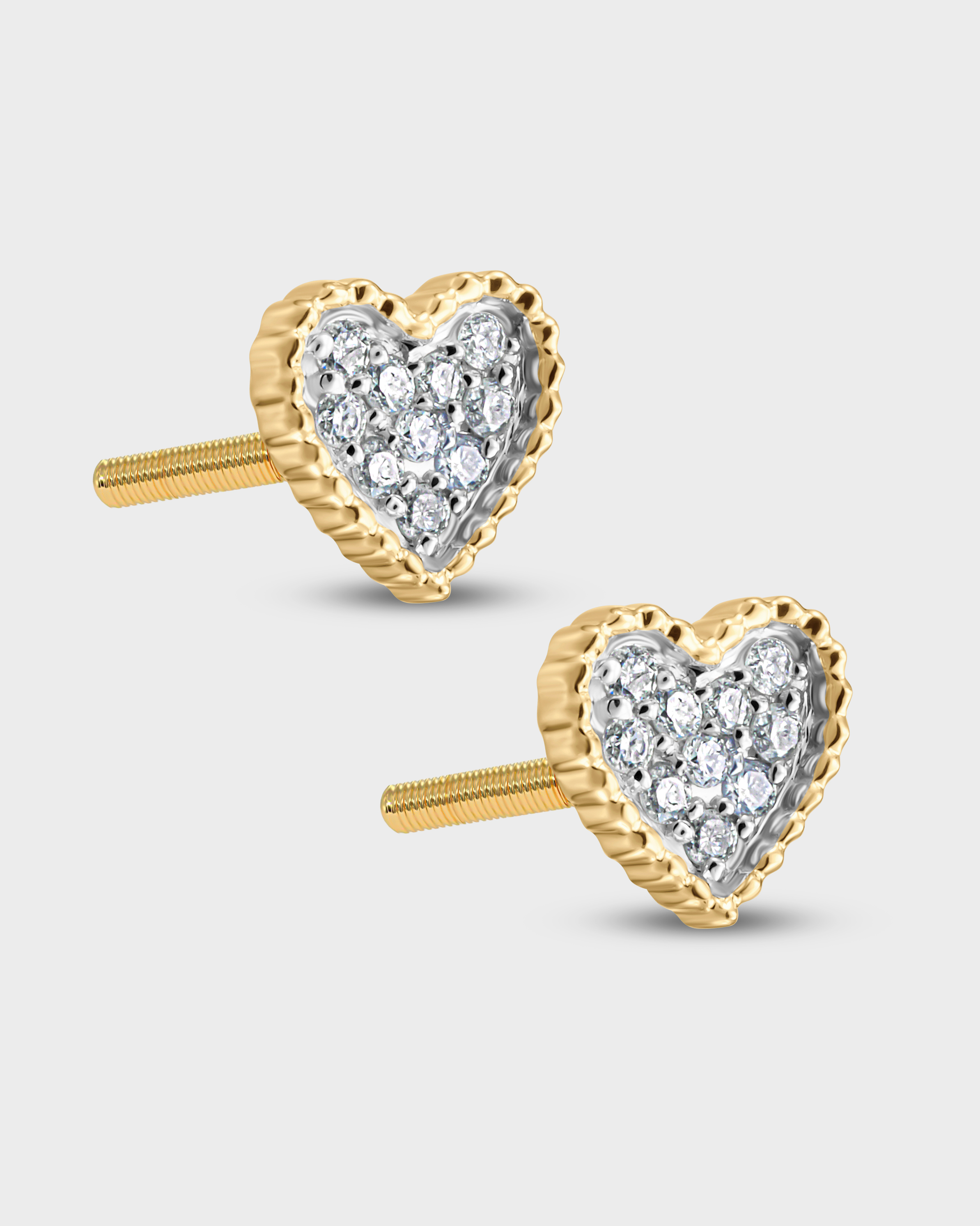 Oscar Petite Heart Studs – Oscar Stone NYC - Grand Concourse